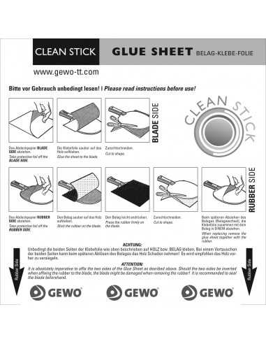 GEWO Duo - Two Professional Table Tennis Glue Sheets – GEWO USA